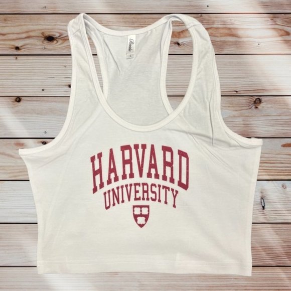 Tops | Harvarder University Cropped Tank Top | Poshmark